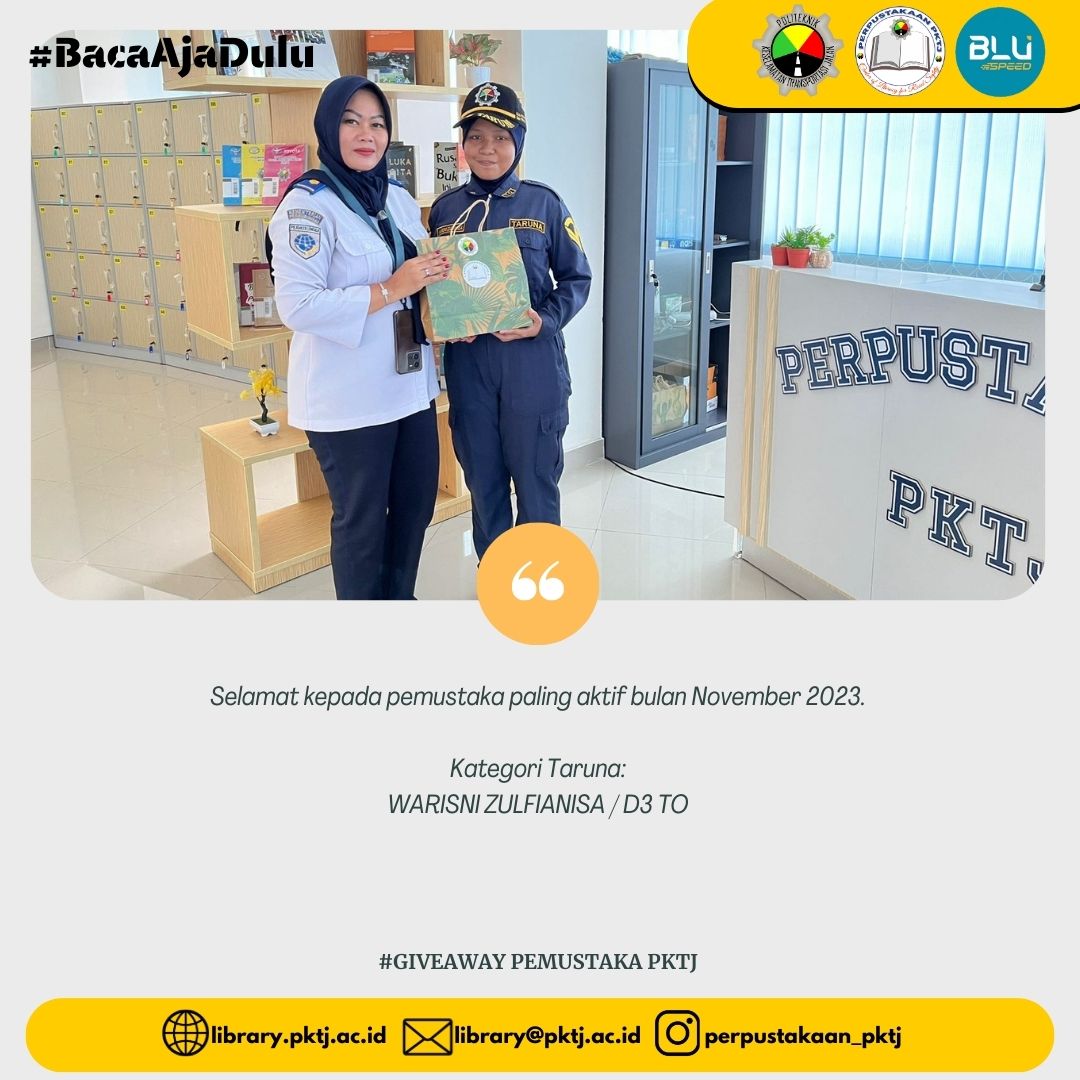PEMUSTAKA AKTIF NOVEMBER 2023 – Perpustakaan PKTJ